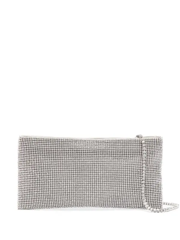 Benedetta Bruzziches Rhinestoned Clutch - Silver
