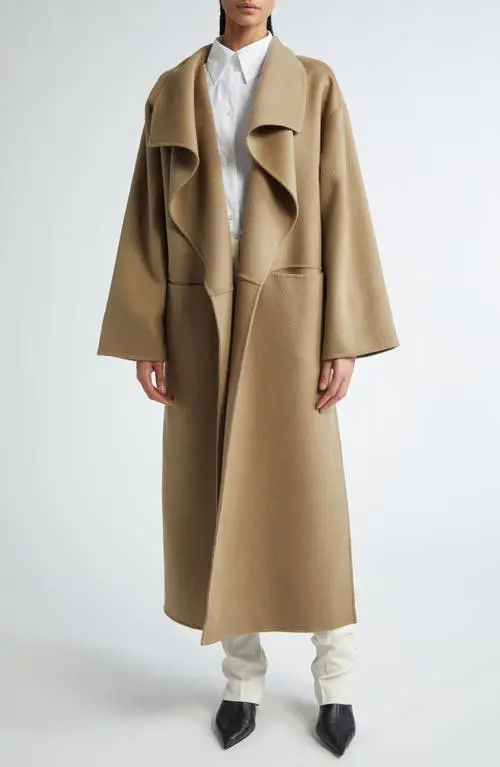 TOTÊME Oversized Wool & Cashmere Coat - Truffle