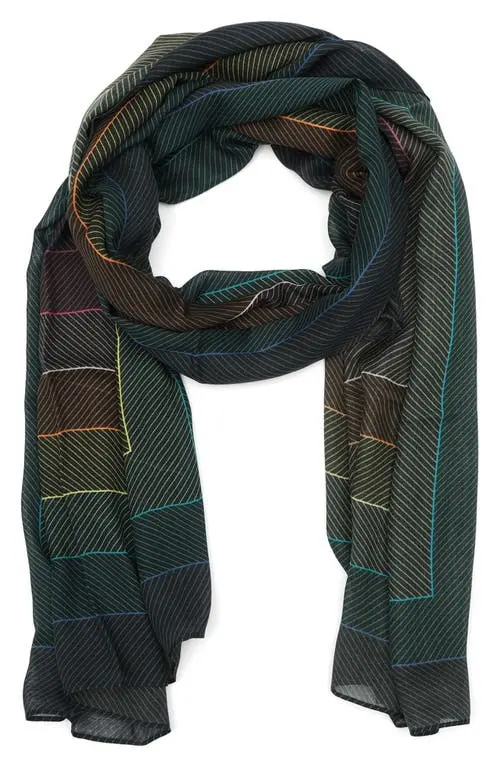 Kurt Geiger Border Scarf - Rainbow | Editorialist
