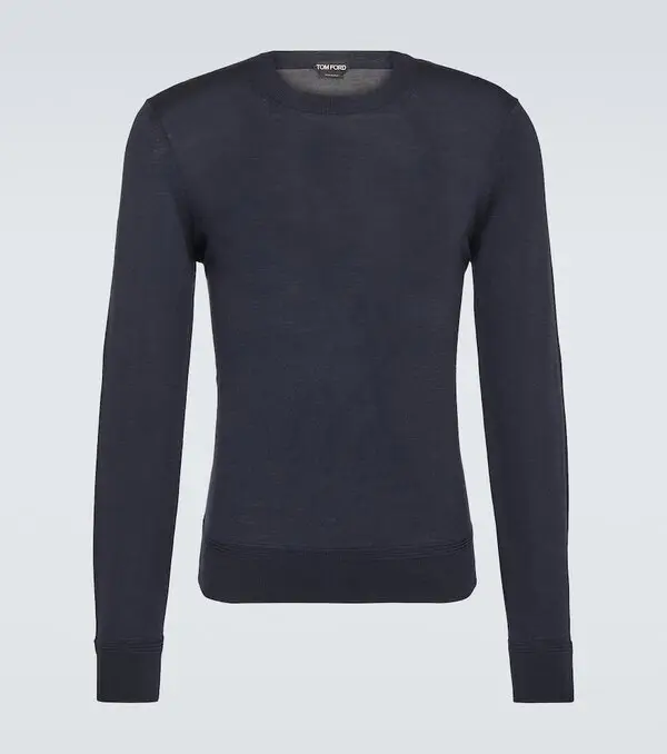 TOM FORD Wool Sweater - Blue