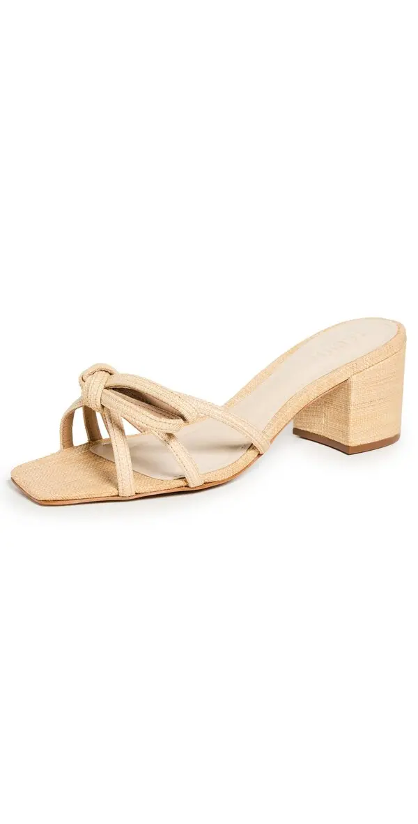 Schutz Palha Block Heel Sandals