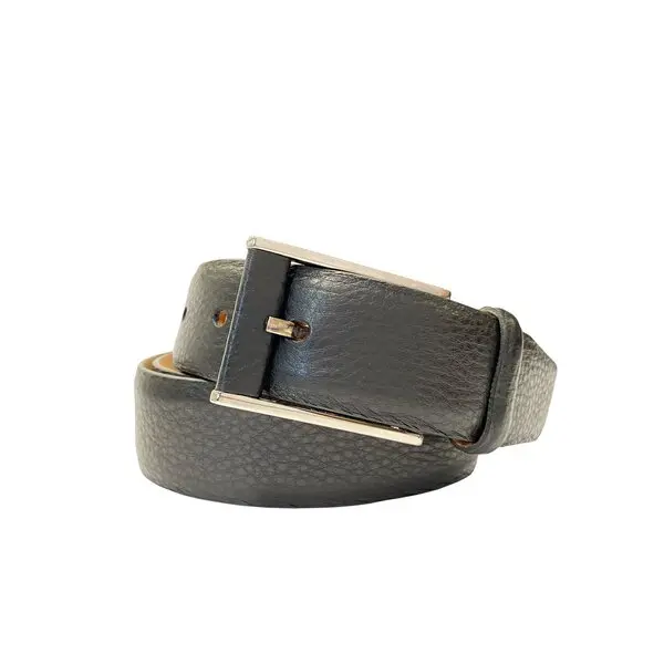 Giorgio Armani Leather Belt - Black