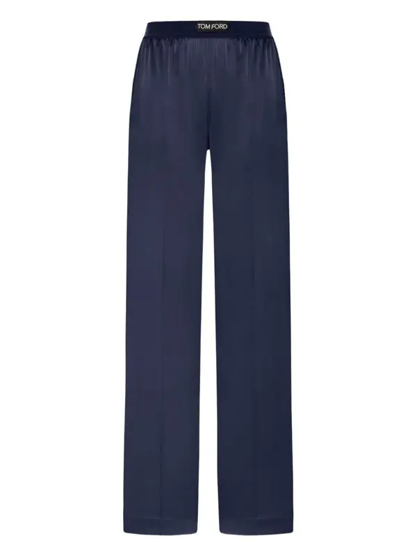 TOM FORD Silk Pajama Pants - Blue