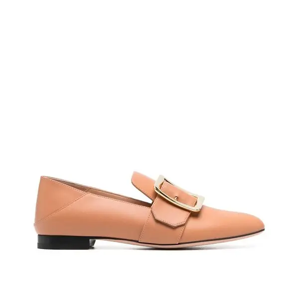 Bally Leather Loafers - Beige