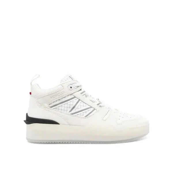 Moncler Pivot Leather Sneakers - White