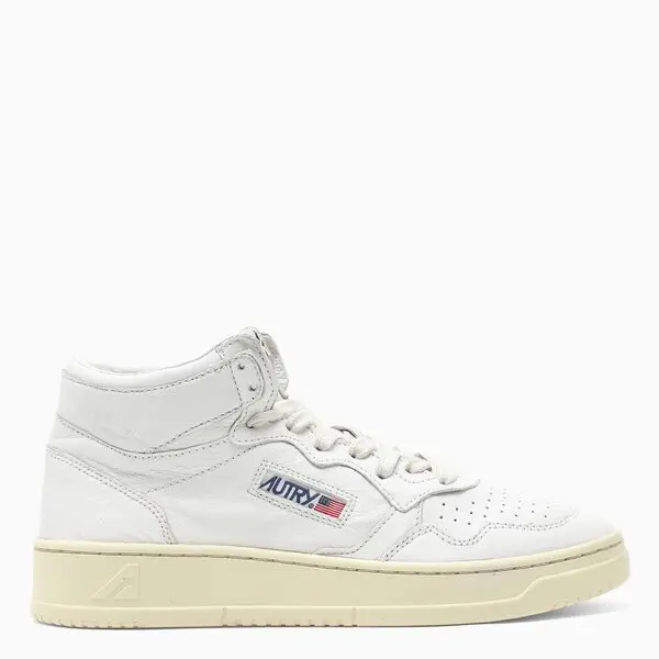 AUTRY Leather High-top Sneakers - White