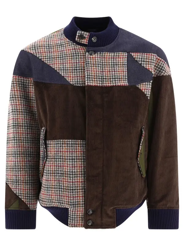 BARACUTA Four Climes Patchwork Jacket - Brown | Editorialist