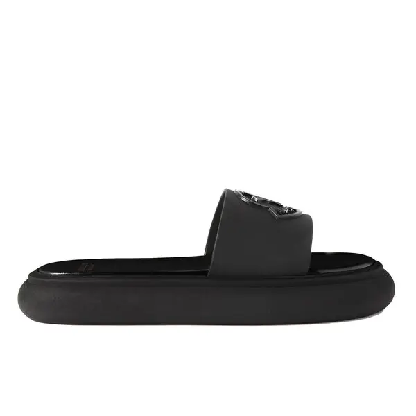 Moncler Logo Slides - Black