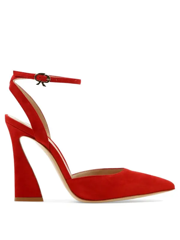 GIANVITO ROSSI Aura D'orsay Pumps - Red | Editorialist