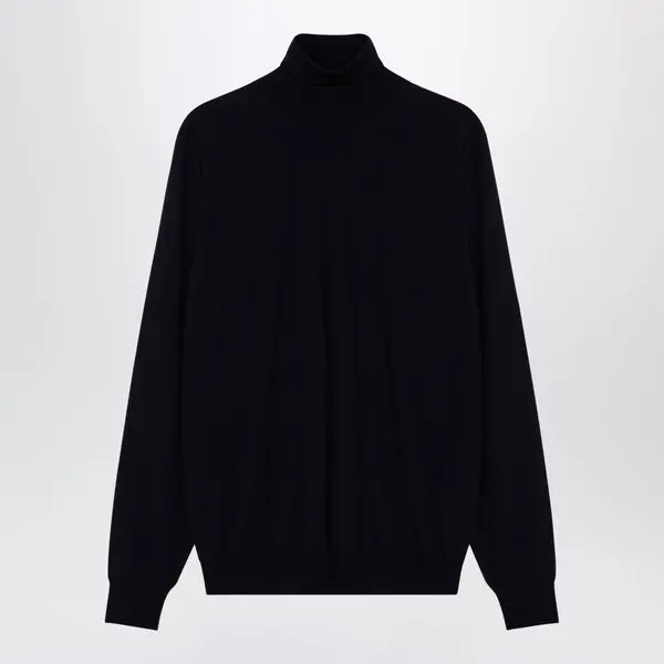 DRUMOHR Wool Turtleneck Sweater - Blue