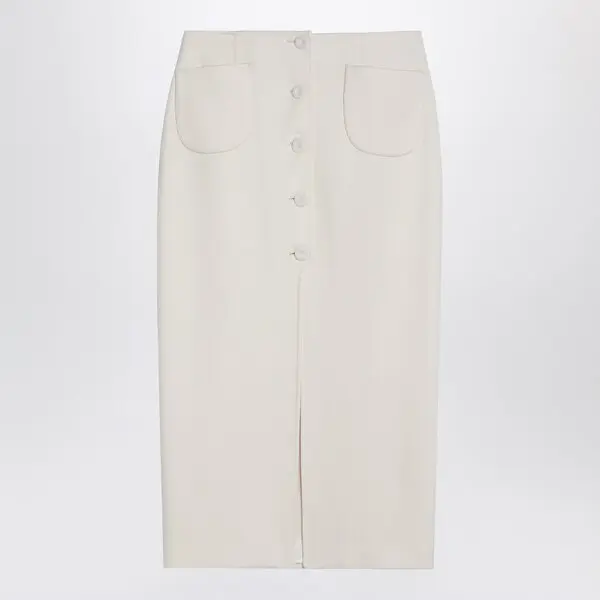 MARGAUX LONNBERG Jagger Midi Skirt - White
