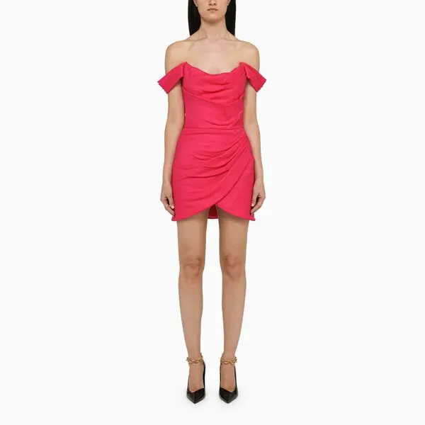 spiral line dress Jewel Neck Arak Dress with Spiral Hem main image 1