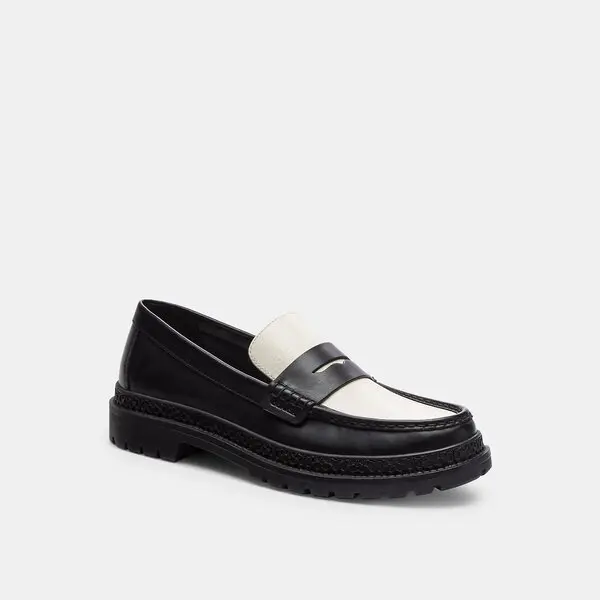 Coach Cooper Loafer - Black/chalk | Editorialist
