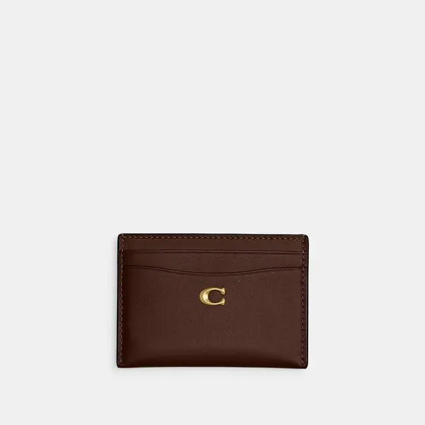 Coach Essential Card Case - Brass/maple