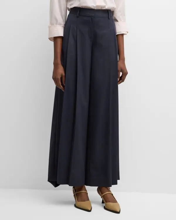 TWP Didi Wide-leg Trousers - Indigo