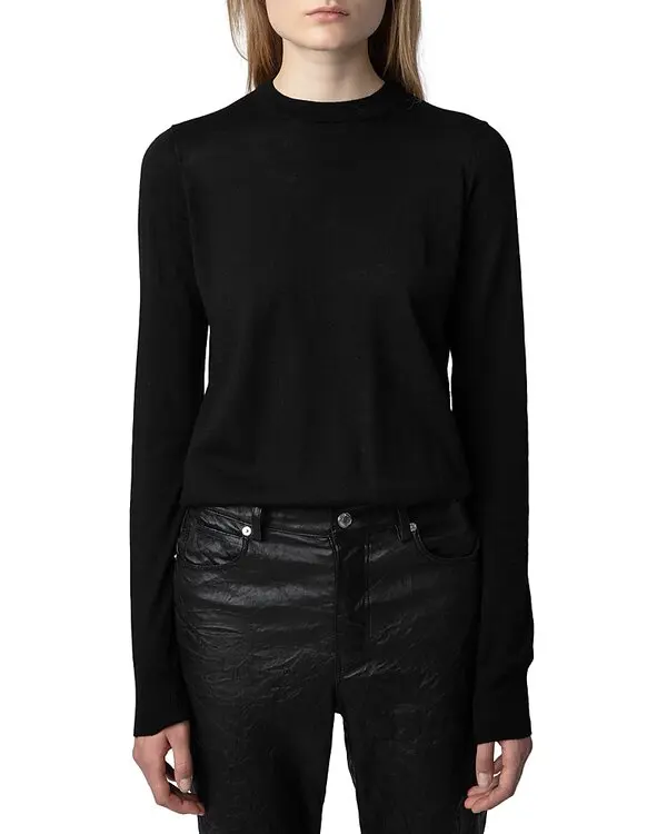 Zadig&Voltaire Emma Merino Wool Sweater - Noir