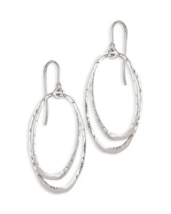 Aqua Bloomingdale's Fine Collection Hammered Oval Drop Earrings