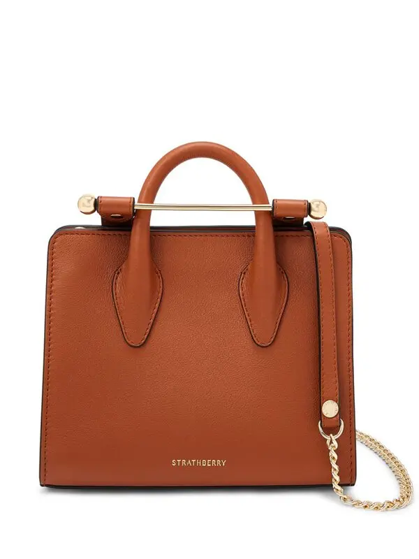 Strathberry Nano Tote Bag - Brown