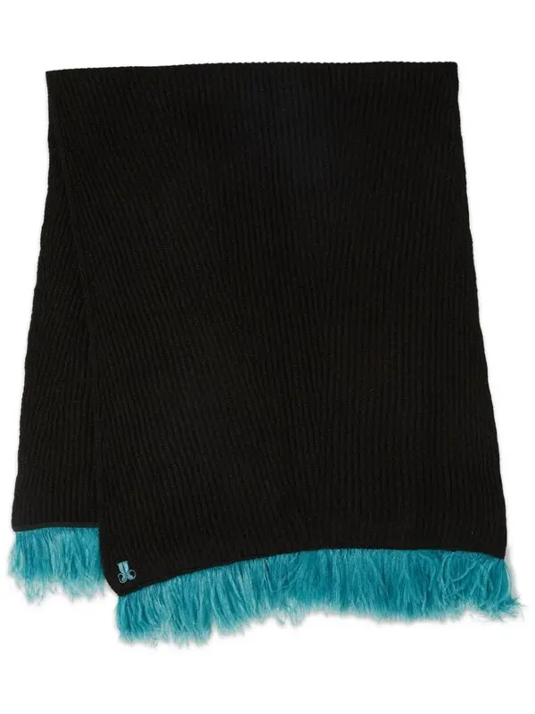 La DoubleJ High Kick Feather-detail Scarf