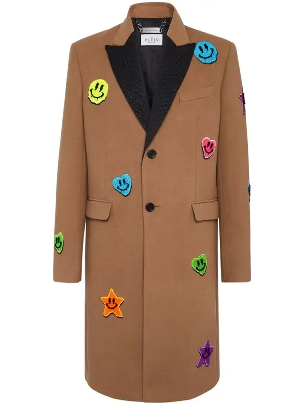 Philipp Plein Multi-patch Single-breasted Coat