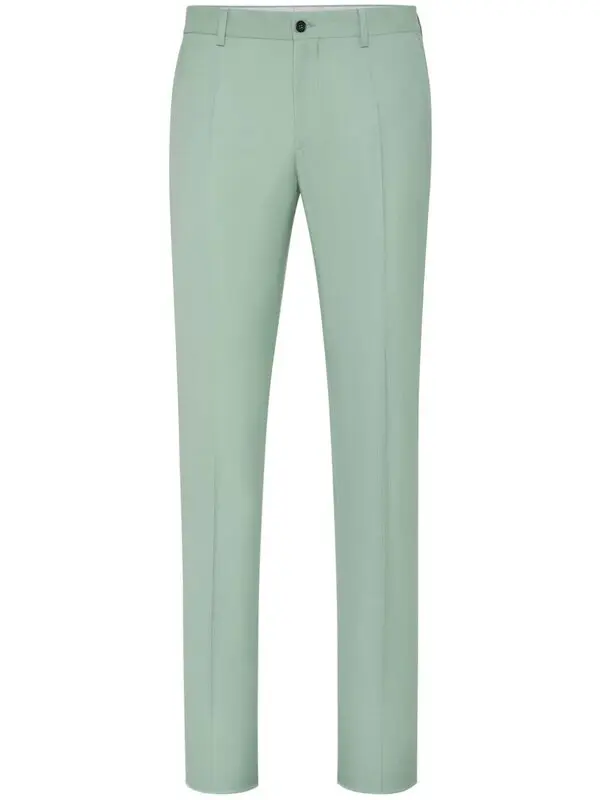 Philipp Plein Pressed-crease Tailored Trousers - Green