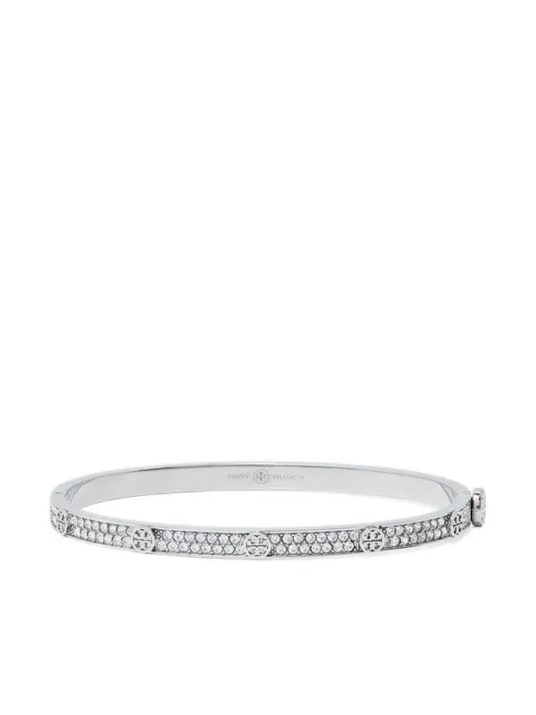 Tory Burch Miller Studded 5mm Bracelet - Silver