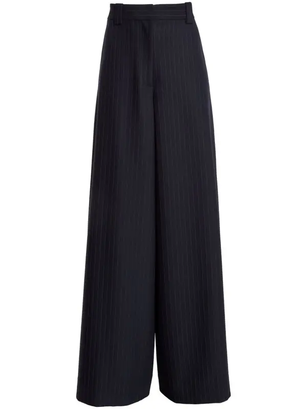 Khaite Jacob Wide-leg Trousers - Black
