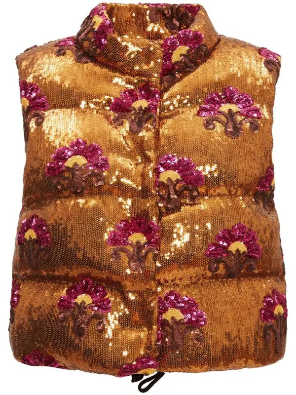 La DoubleJ Bonbon Quilted Gilet - Brown