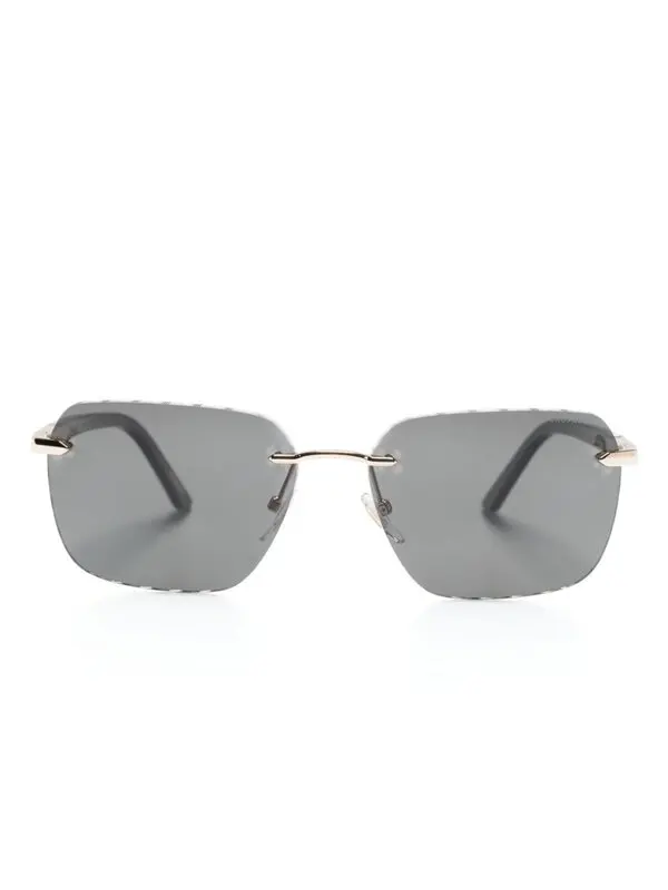 Chopard Logo-engraved Square-frame Sunglasses