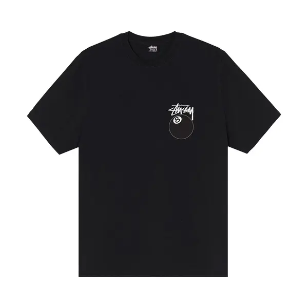 StÜssy 8 Ball Pigment Dyed Tee - Black