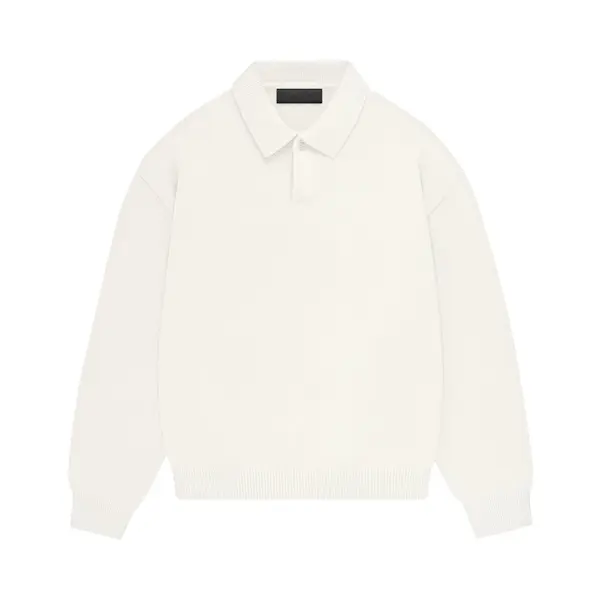 Fear Of God Knit Polo 'cloud Dancer - Cream