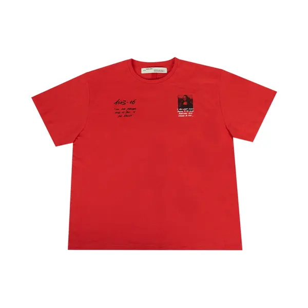 Off-White Mona Lisa Oversized T-shirt - Red