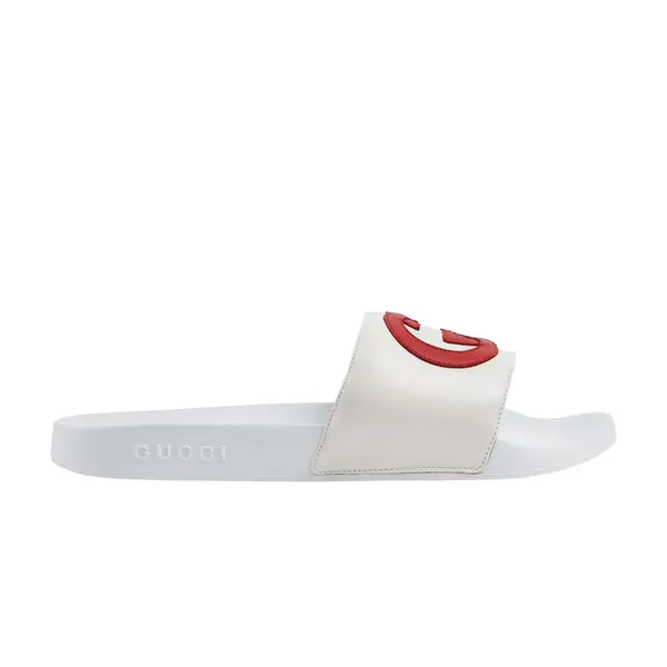 Gucci Interlocking G Slides - White