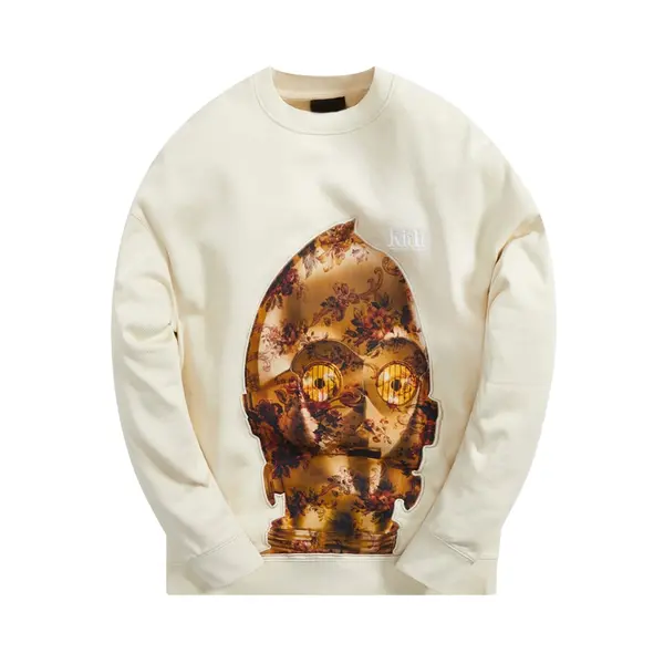 Kith For Star Wars C-3po Crewneck Waffle - Cream