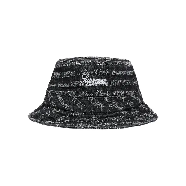 Supreme Multi Type Jacquard Denim Crusher - Black
