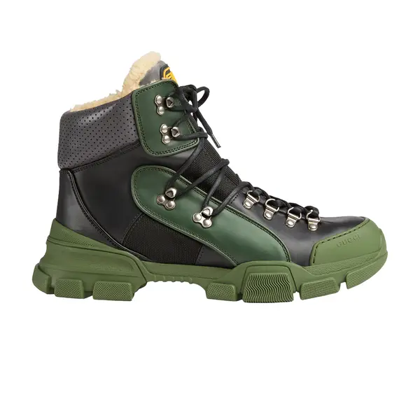 Gucci Flashtrek High Top Sneakers - Green
