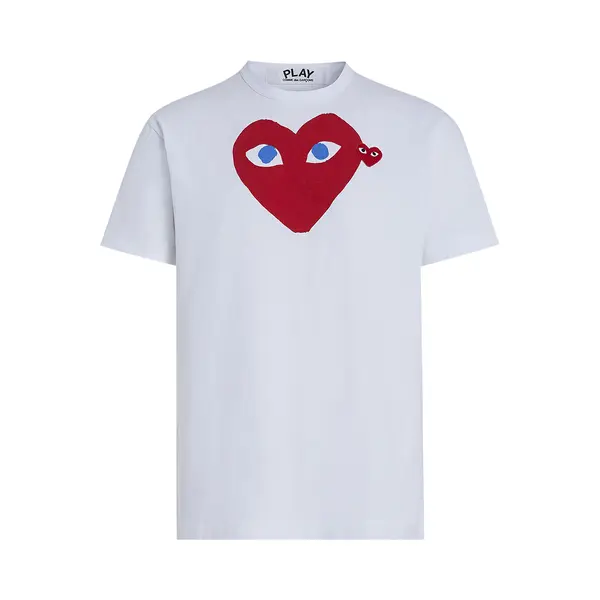 Play Comme Des Garcon Comme Des Garçons Short-sleeve Play T-shirt With Red Heart