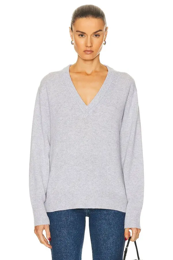 Guest In Residence The V Sweater - Stone