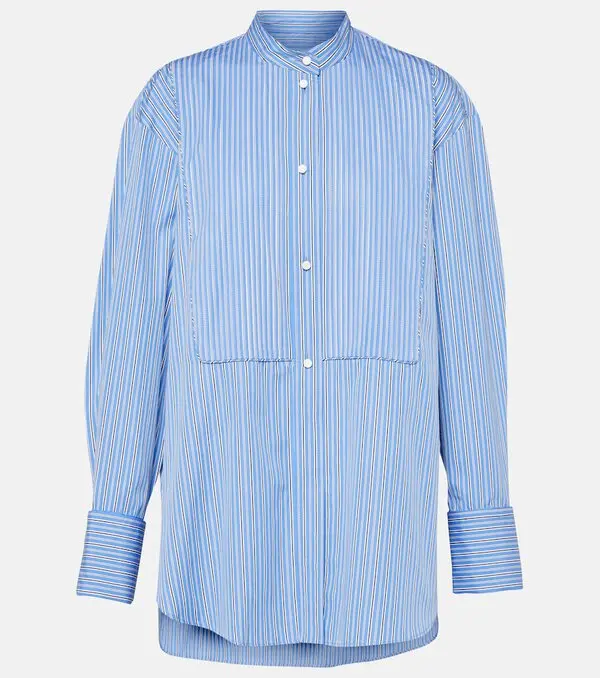 Isabel Marant Ruffled Cotton Shirt - Blue