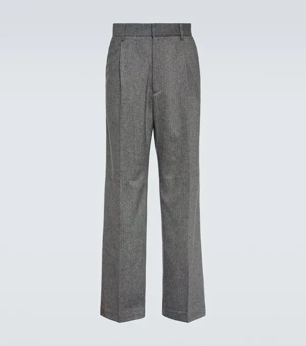 WINNIE N.Y.C Wool And Mohair Herringbone Pants