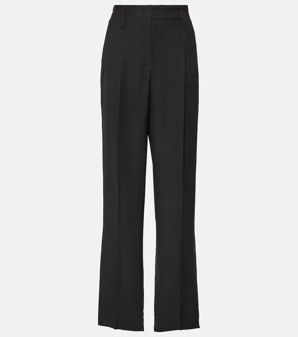 Brunello Cucinelli Twill Straight Pants - Black