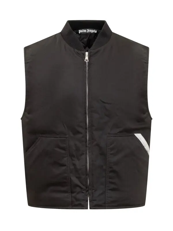 Palm Angels Sleeveless Jacket - Black
