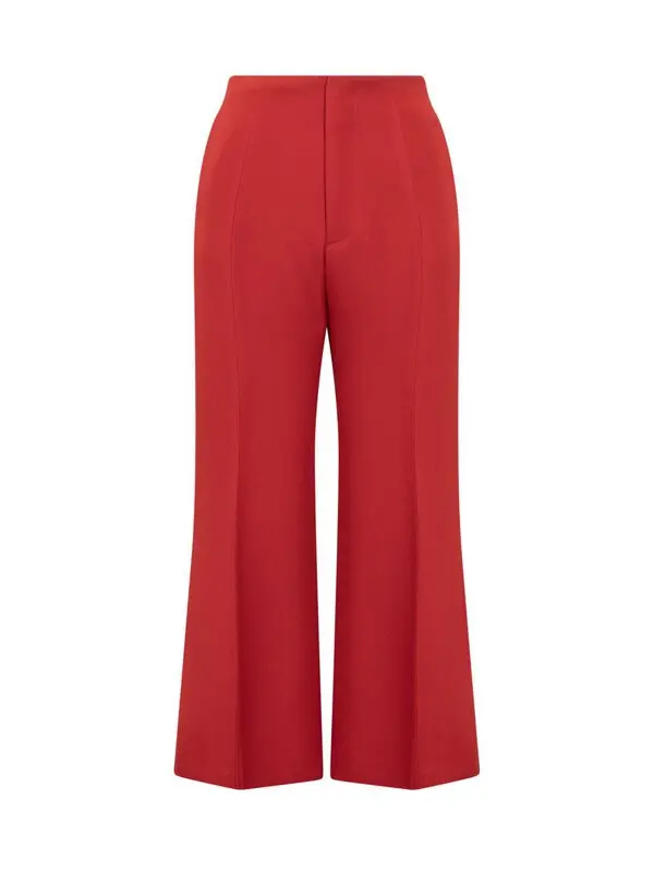 CALCATERRA Flared Virgin Wool Trousers
