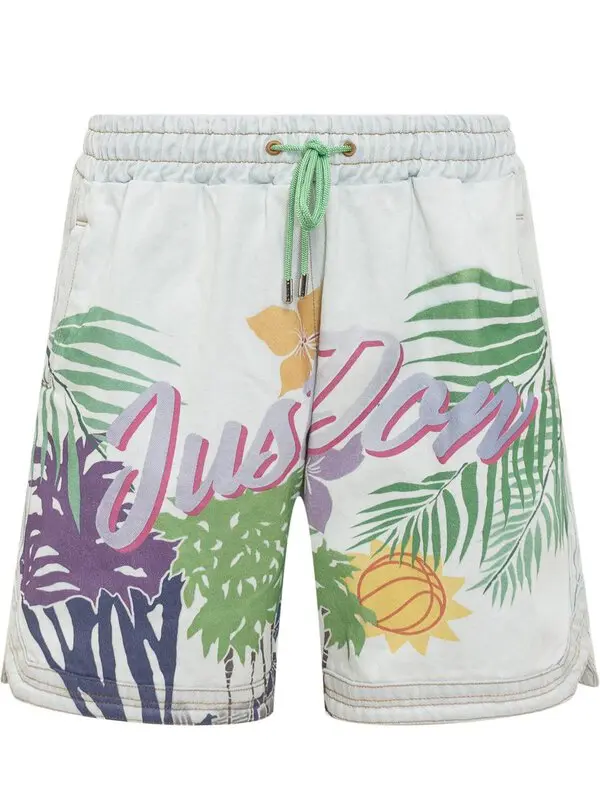JUST DON Printed Bermuda Shorts