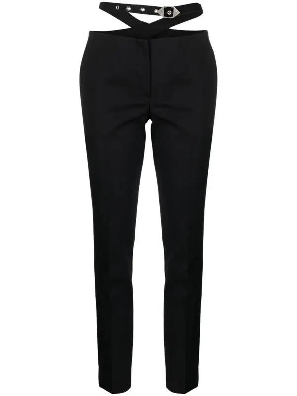 Attico Waist-strap Wool Trousers