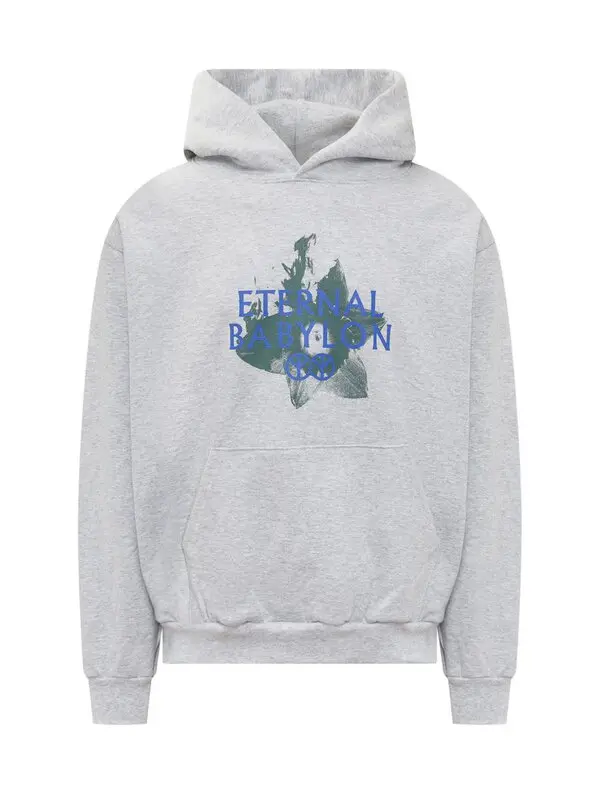 BABYLON Printed Long-sleeved Sweatshirt - Grey