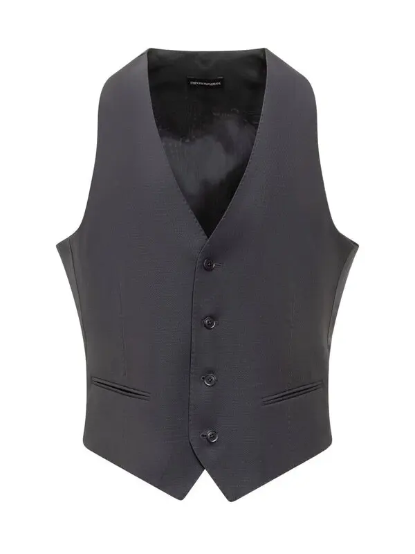 Buy Emporio Armani Emporio Armani Vest - Blue At 33% Off | Editorialist
