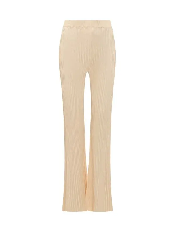 JIL SANDER Flared Trousers - Beige