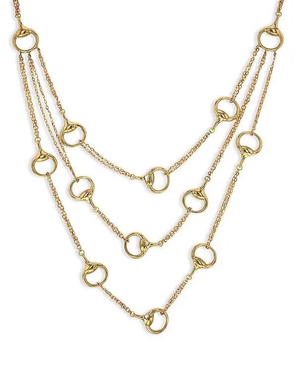 ALBERTO MILANI 18k Yellow Horsebit Link Necklace