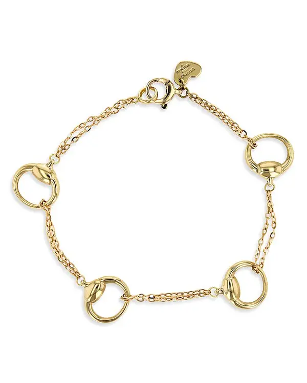 ALBERTO MILANI 18k Yellow Horsebit Link Bracelet